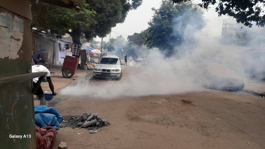Kaloum : Les sinistrés de l’incendie du 17 décembre dans la rue